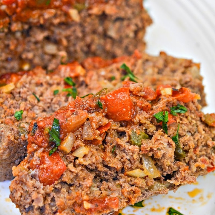 Keto Sausage and Peppers Meatloaf - Great For Meal Prep