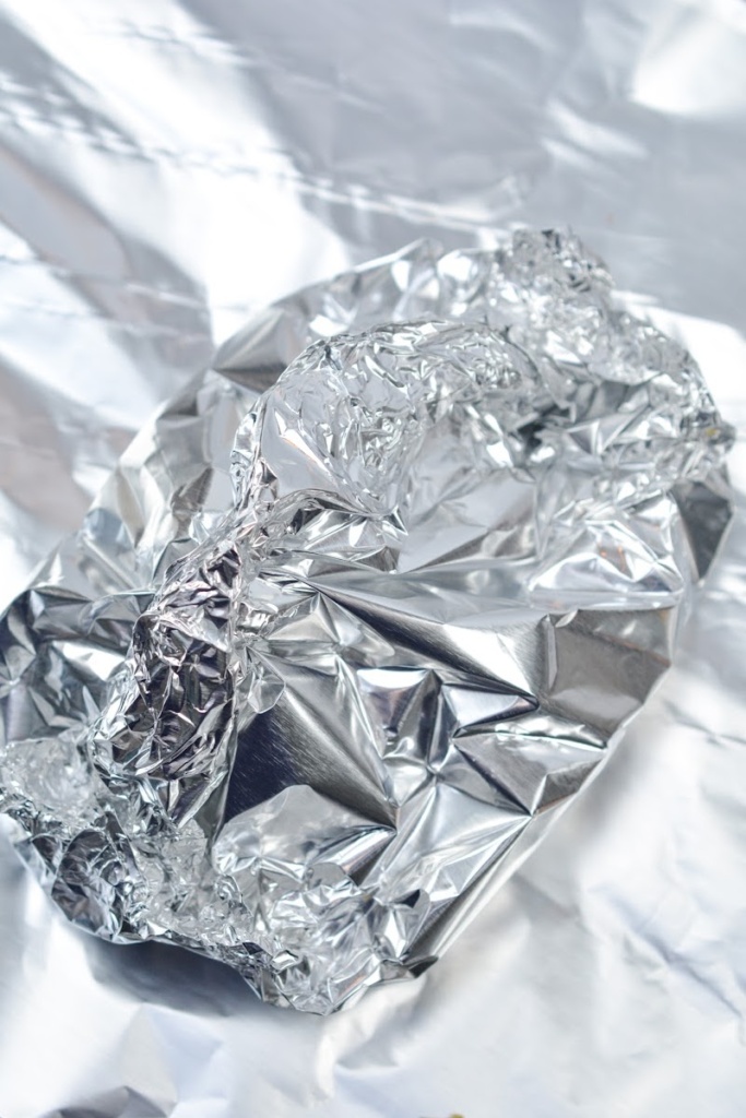 Keto Chicken Bacon Ranch Air Fryer Foil Packets