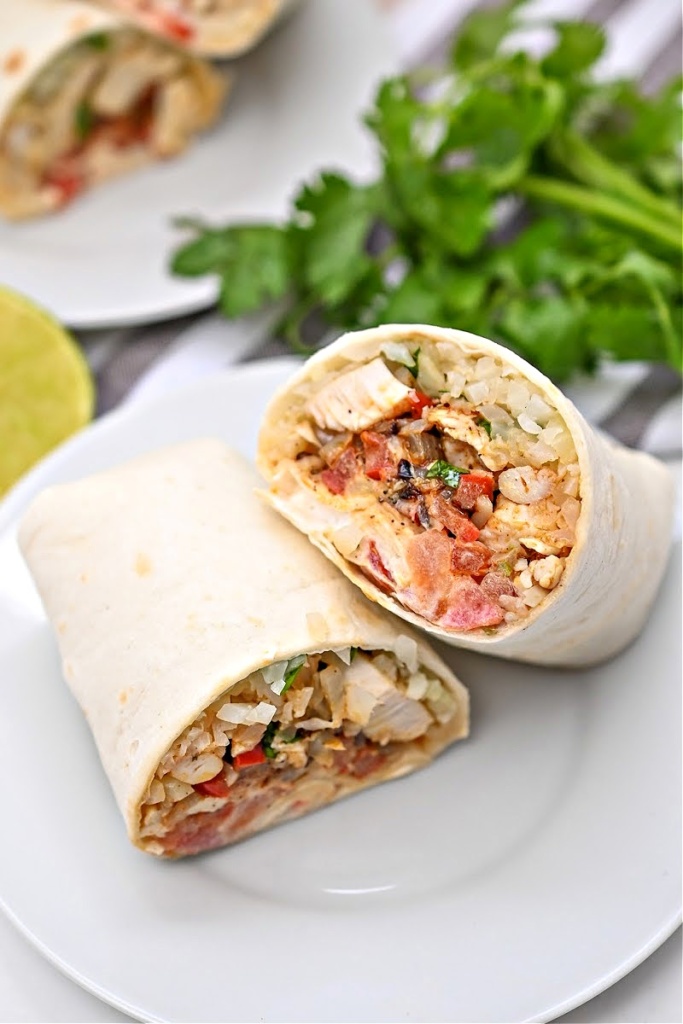 Keto Copycat Chipotle Chicken Burrito